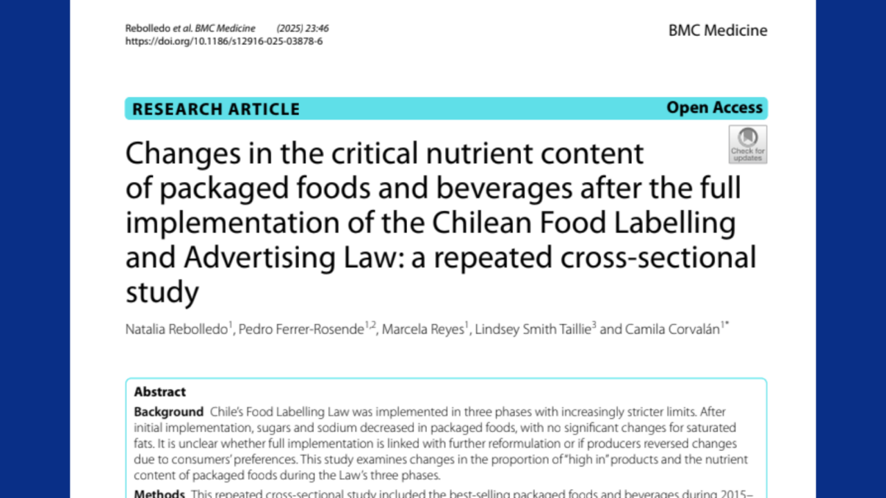 CIAPEC-GFRP-UNC Paper: Front-of-pack warning labels enable healthier ...